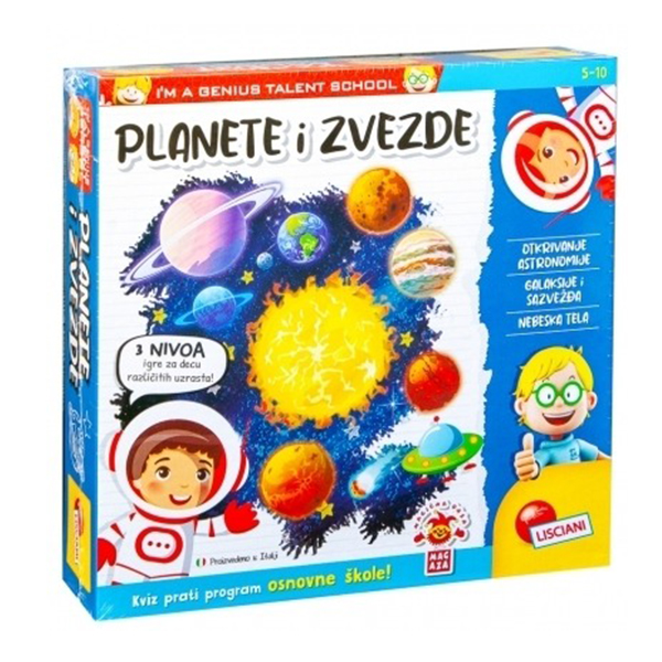 Edukativna igra Mali genije Planete i zvezde Lisciani 52370