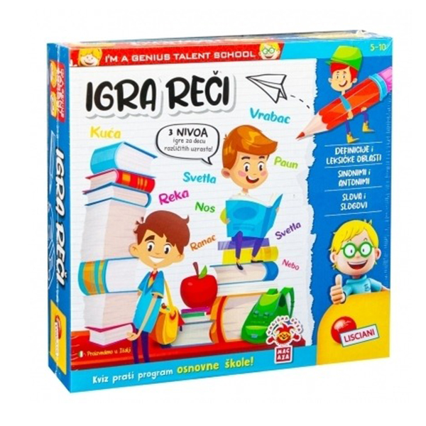Edukativna igra Mali Genije Igra reči Lisciani 52256