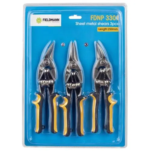 Fieldmann Set makaza za lim, FDNP 3301, 3 dela