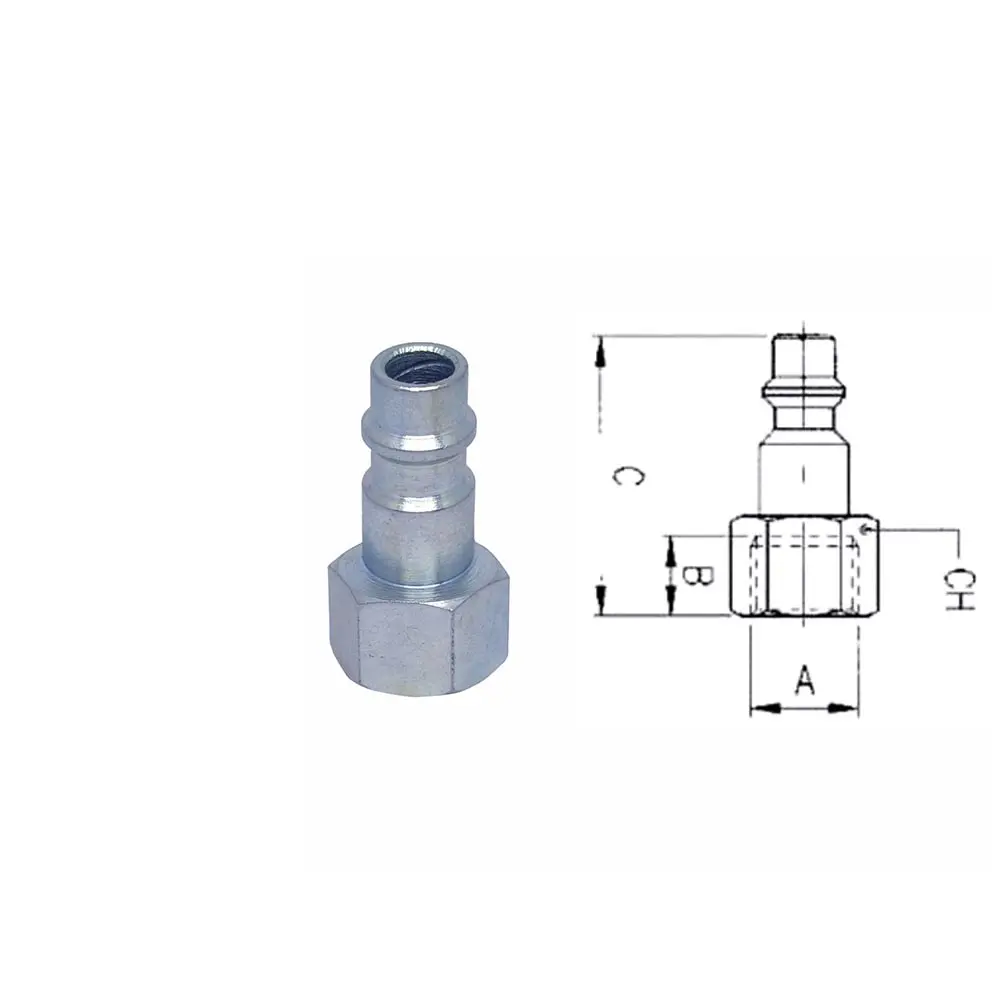 Brza spojka, Ženska, 1/4'', 17x38x19 mm