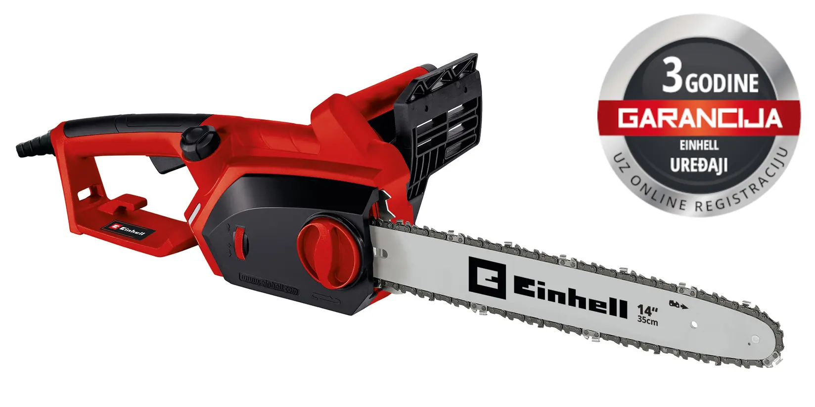 EINHELL Lančana testera GH-EC 1835, Snaga 1800 W, Dužina mača 35 cm