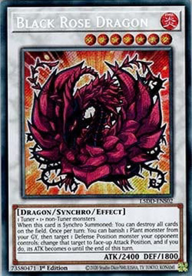 Black Rose Dragon - L5DD-ENS02 - Secret Rare 1st Edition