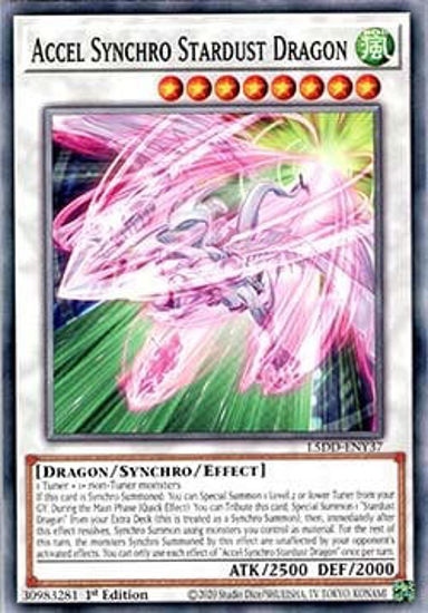 Accel Synchro Stardust Dragon - L5DD-ENY37 - Common 1st Edition