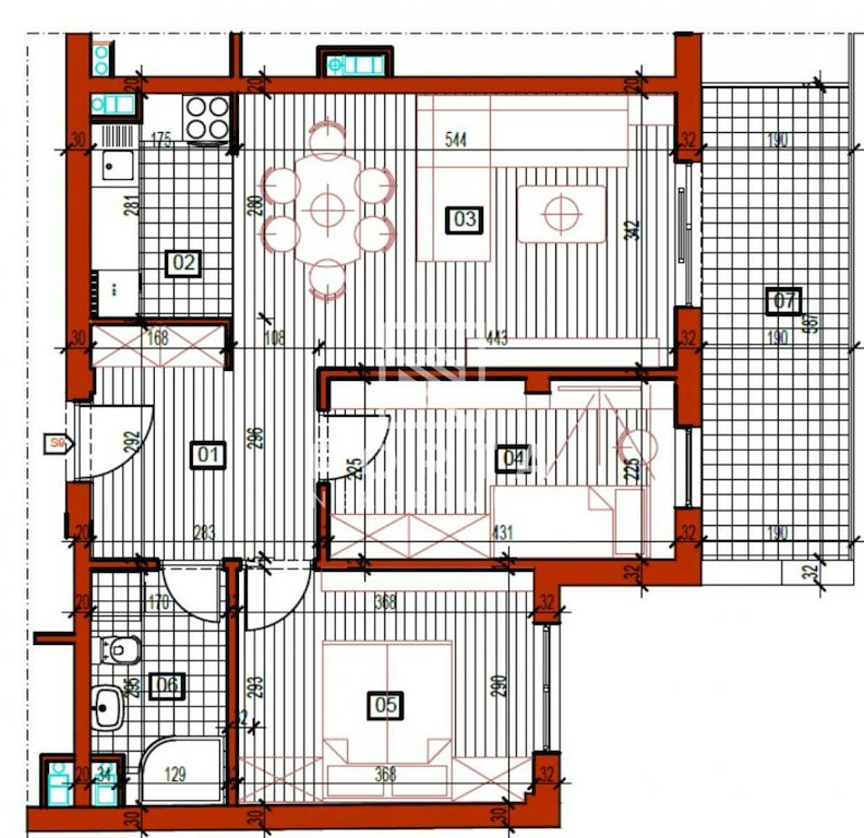 Zemun, trosoban stan, lux ID#1564