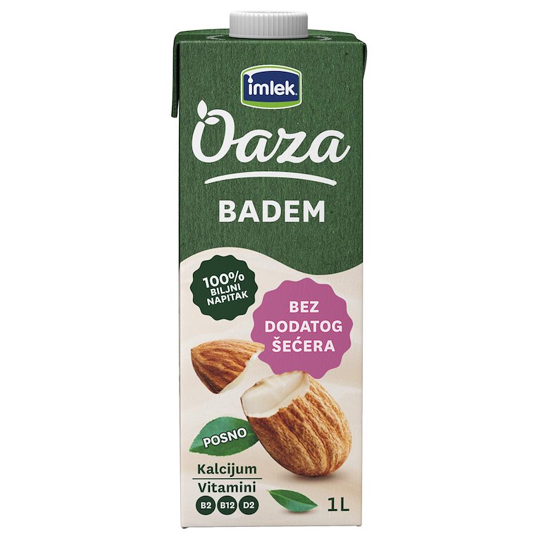 Imlek napitak oaza od badema bez dodatog šećera 1l imlek