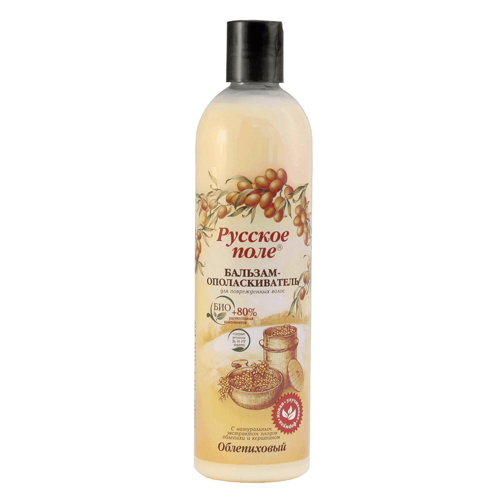 Balzam na bazi Pasjeg trna za oštećenu kosu serije „Rusko polje“ 400 ml