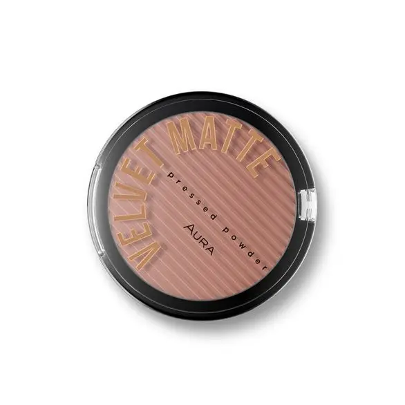 AURA Kompaktni puder Velvet Matte Chocolate 314