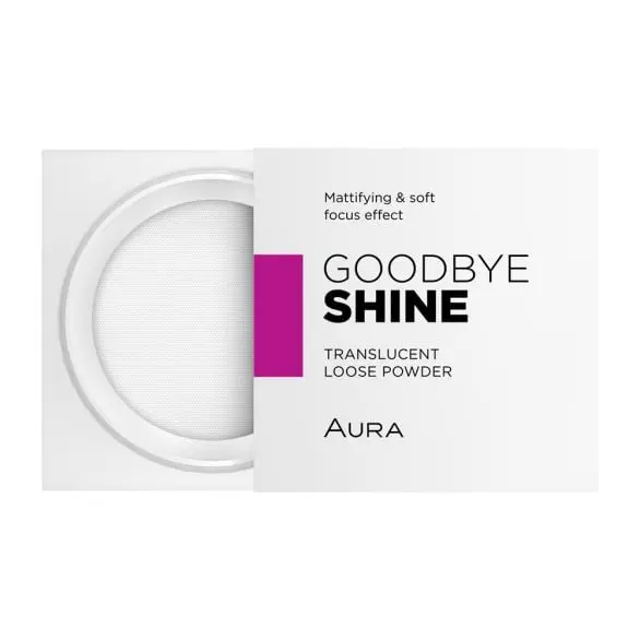 Aura goodbye shine Translucentni kompaktni puder za matiranje kože lica