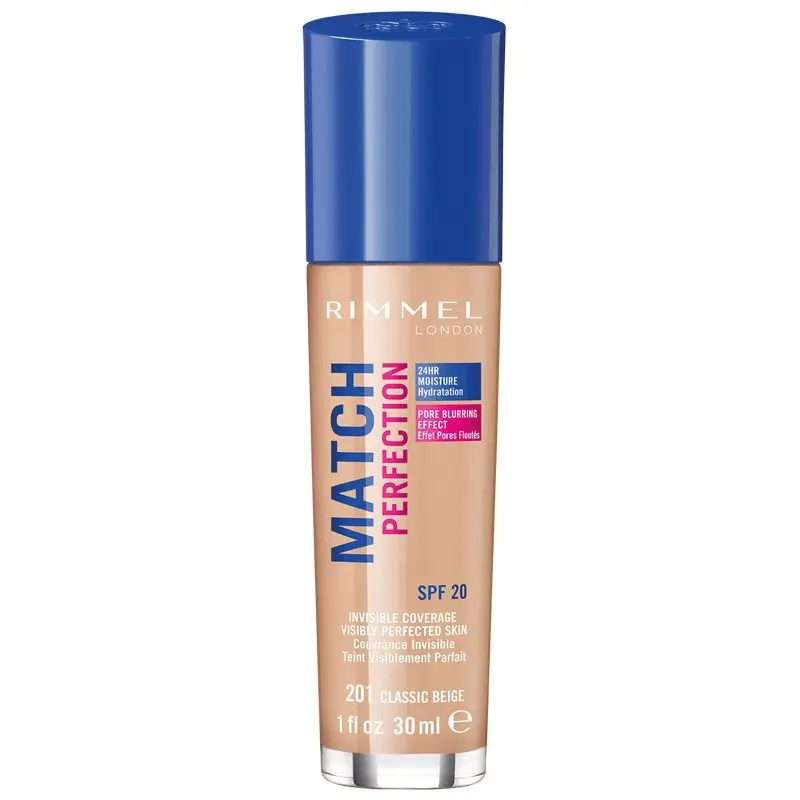 RIMMEL LONDON Tečni puder Match Perfection 201