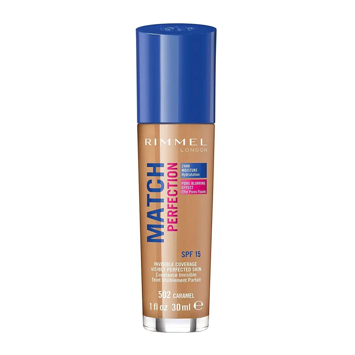 RIMMEL Tečni puder Match Perfection Caramel 502 30ml