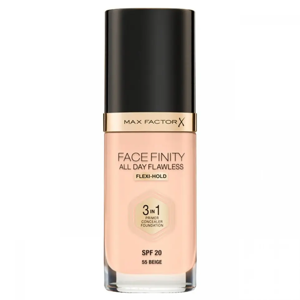 MAX FACTOR Tečni puder Facefinity 3In1 Vegan 55 Beige 30 ml