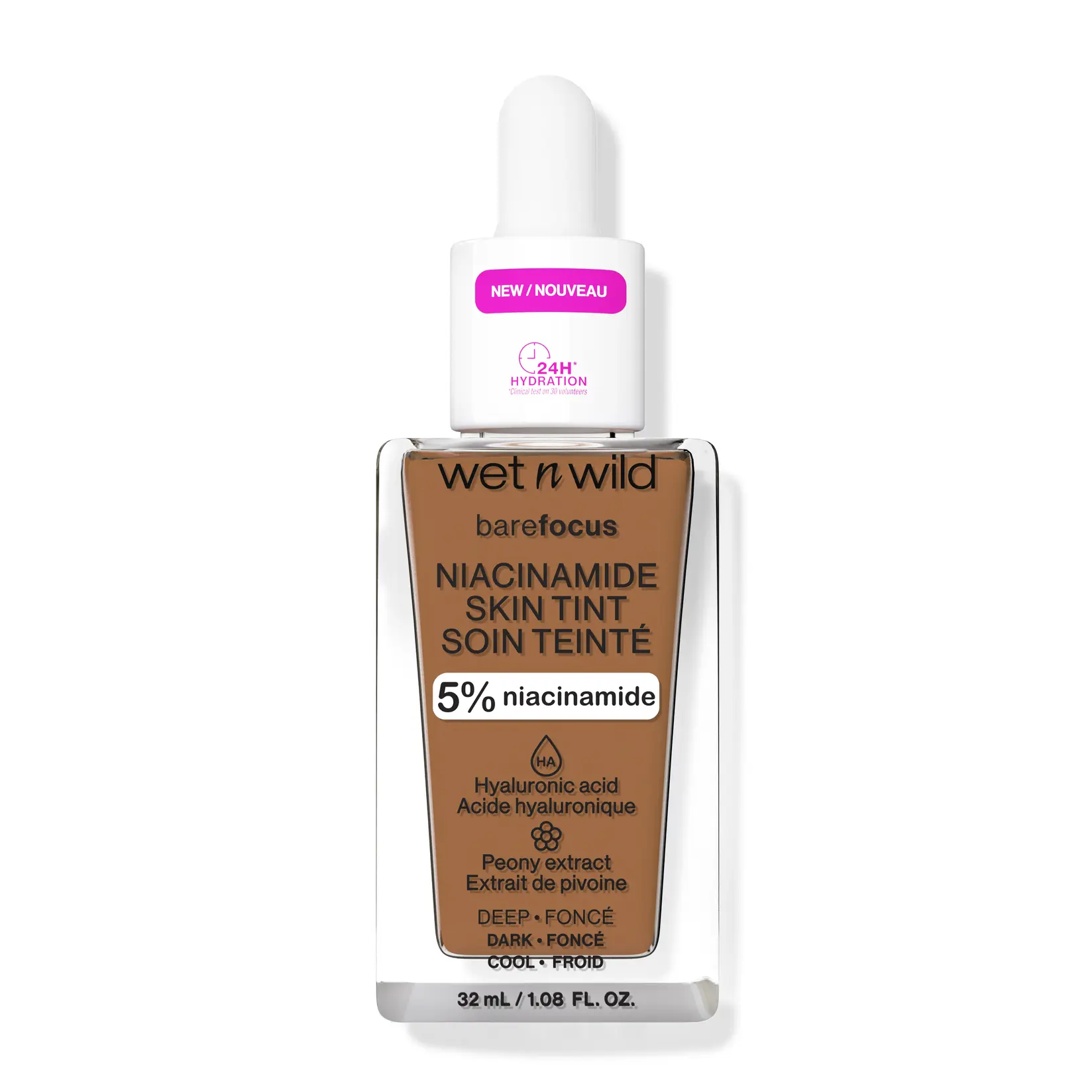 wet n wild Bare focus niacinamide skin tint Tonirani serum deep dark 32ml