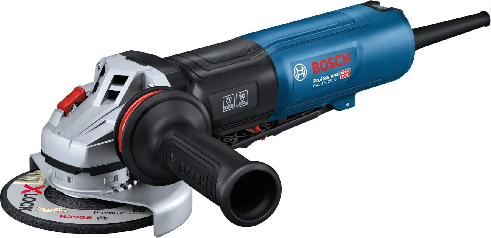 Bosch GWS 17-125 PS ugaona brusilica 1700W, 125mm sa potenciometrom i zaštitnim prekidačem 06017D1300
