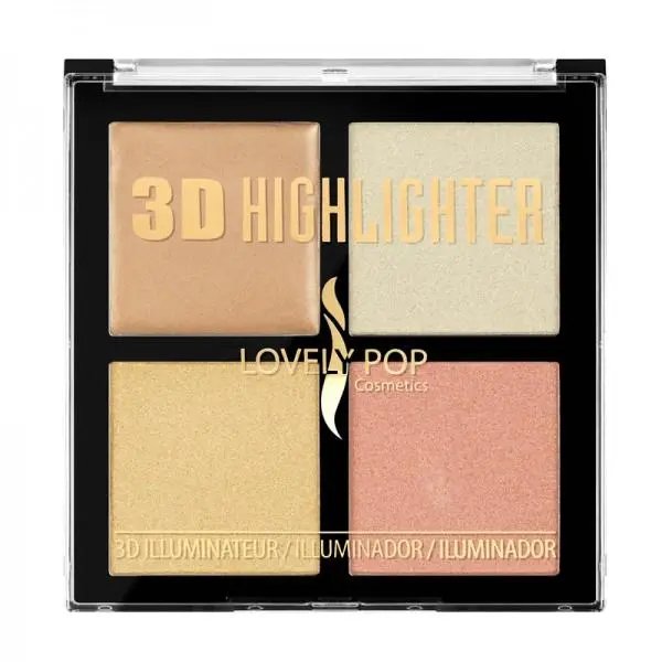 LOVELY POP COSMETICS Paleta hajlajtera 3D Sunrise