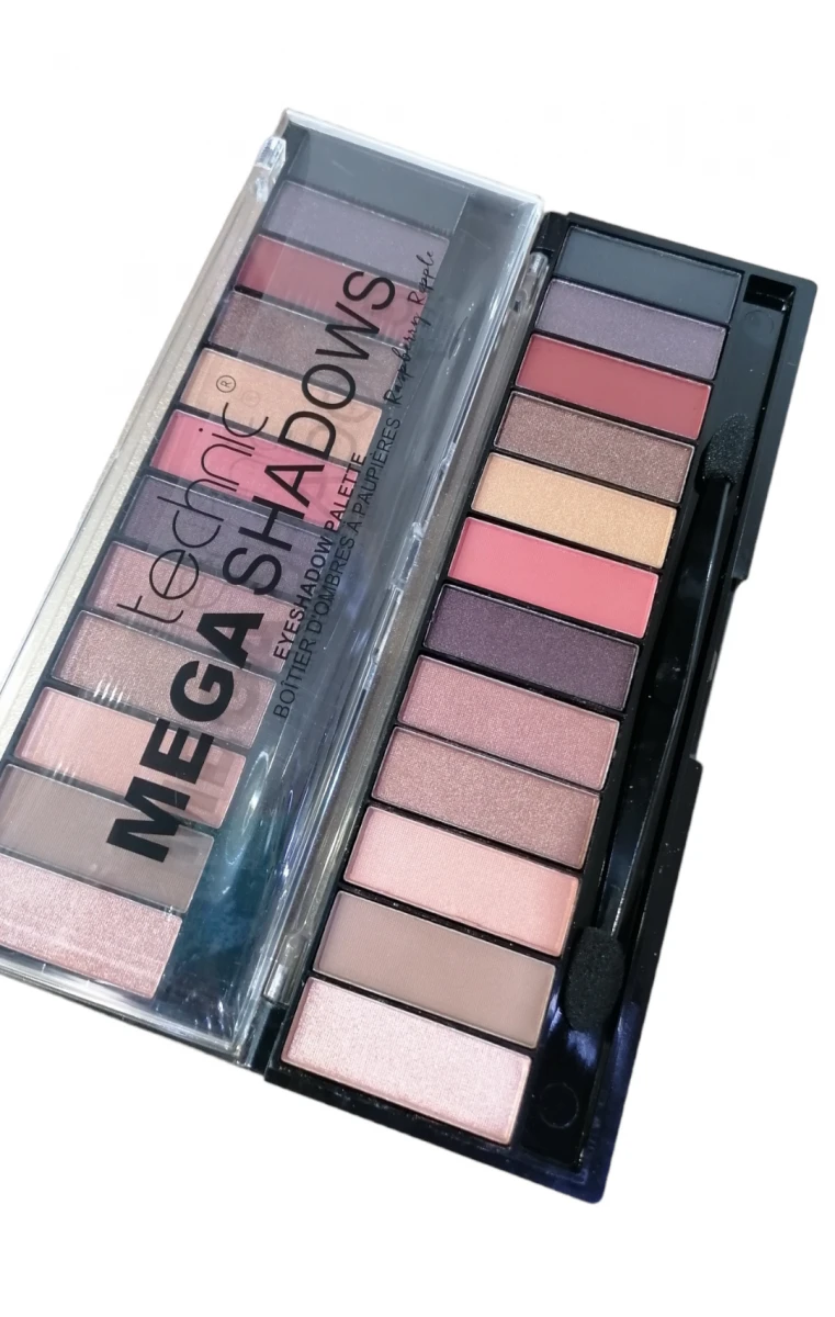 TECHNIC COSMETICS Paleta senki za oči Mega Shadows Raspberry Riple