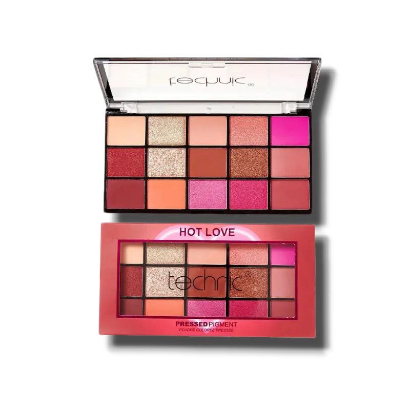 Technic Cosmetics Paleta senki za oči Hot Love