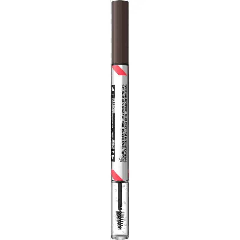 Maybelline New York 2u1 olovka za obrve i gel za fiksiranje Build-A-Brow 260 deep brown