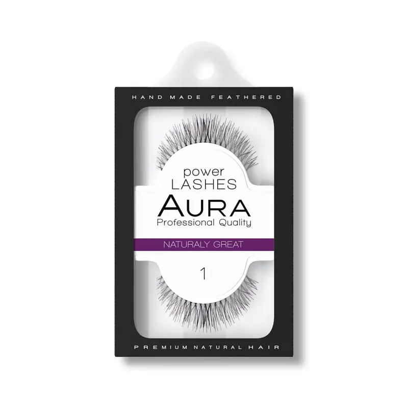 AURA Veštačke trepavice Power Lashes 01 Naturaly Great