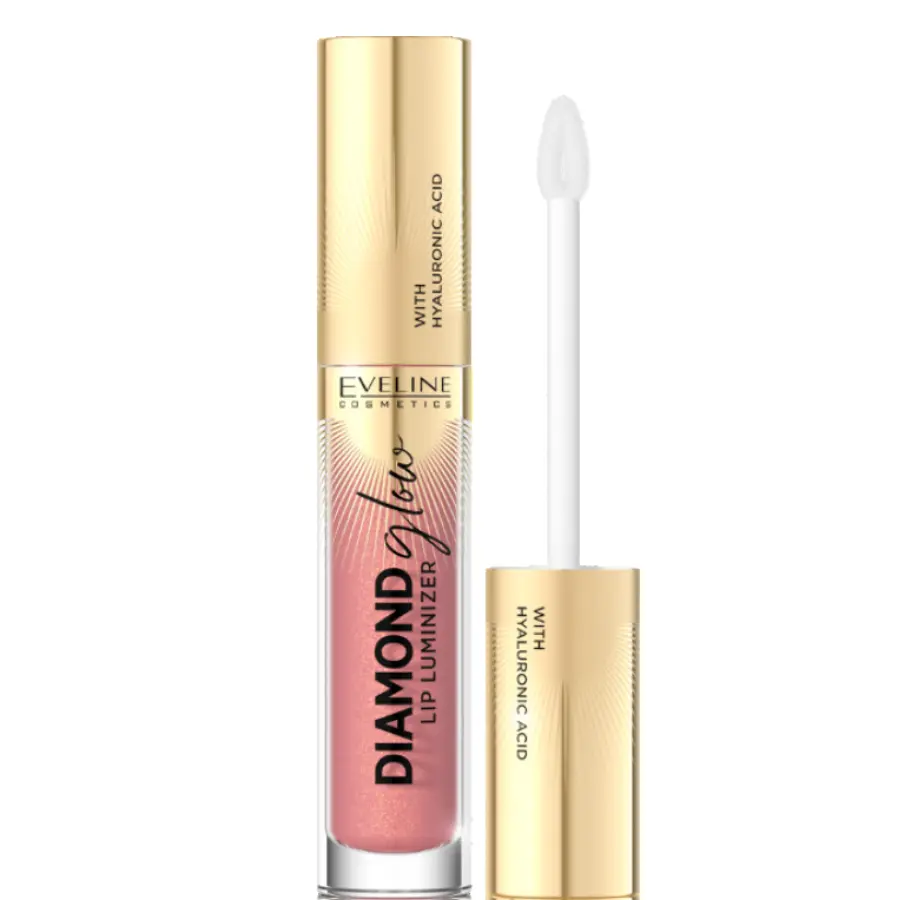 Eveline Sjaj za usne Diamond glow lip luminizer 04 Raspberry Sorbet