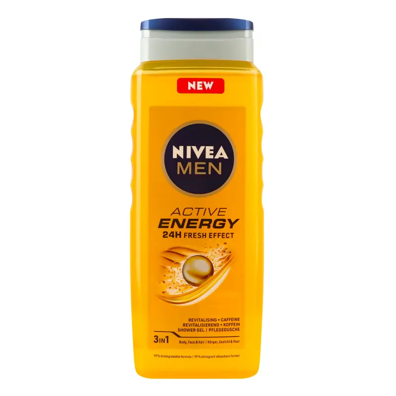 NIVEA Gel za tuširanje Men Active Energy 500ml