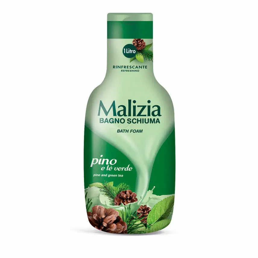MALIZIA Pena za kupanje Pine & Green Tea 1L
