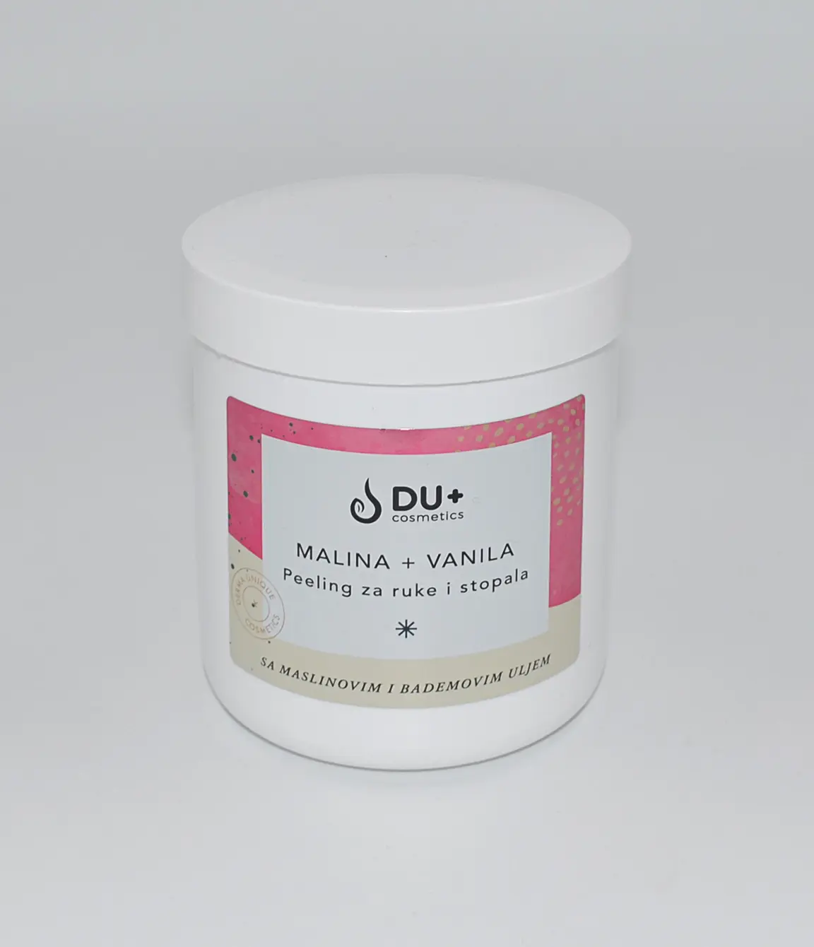 Du+ Cosmetics Piling za ruke i stopala, Malina i vanila, 500 ml