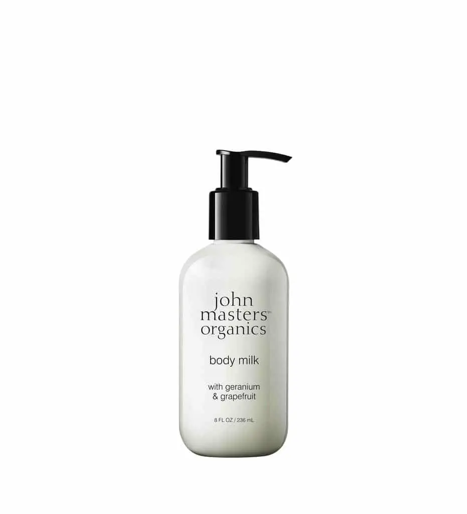 John Masters Organics Mleko za telo od geranijuma i grejpfruta 236ml