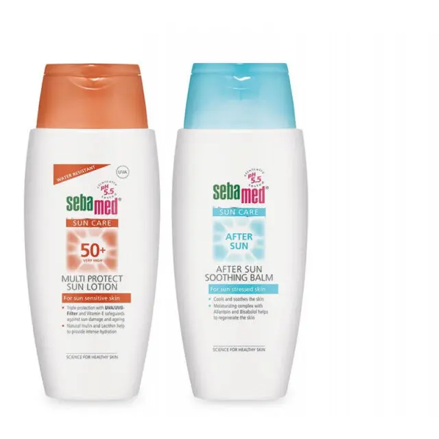 Sebamed Set za negu tela, Losion SPF 50+, 150 ml + Balzam posle sunčanja, 150 ml
