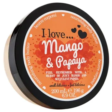 I LOVE Puter za telo Mango i papaja, 200ml