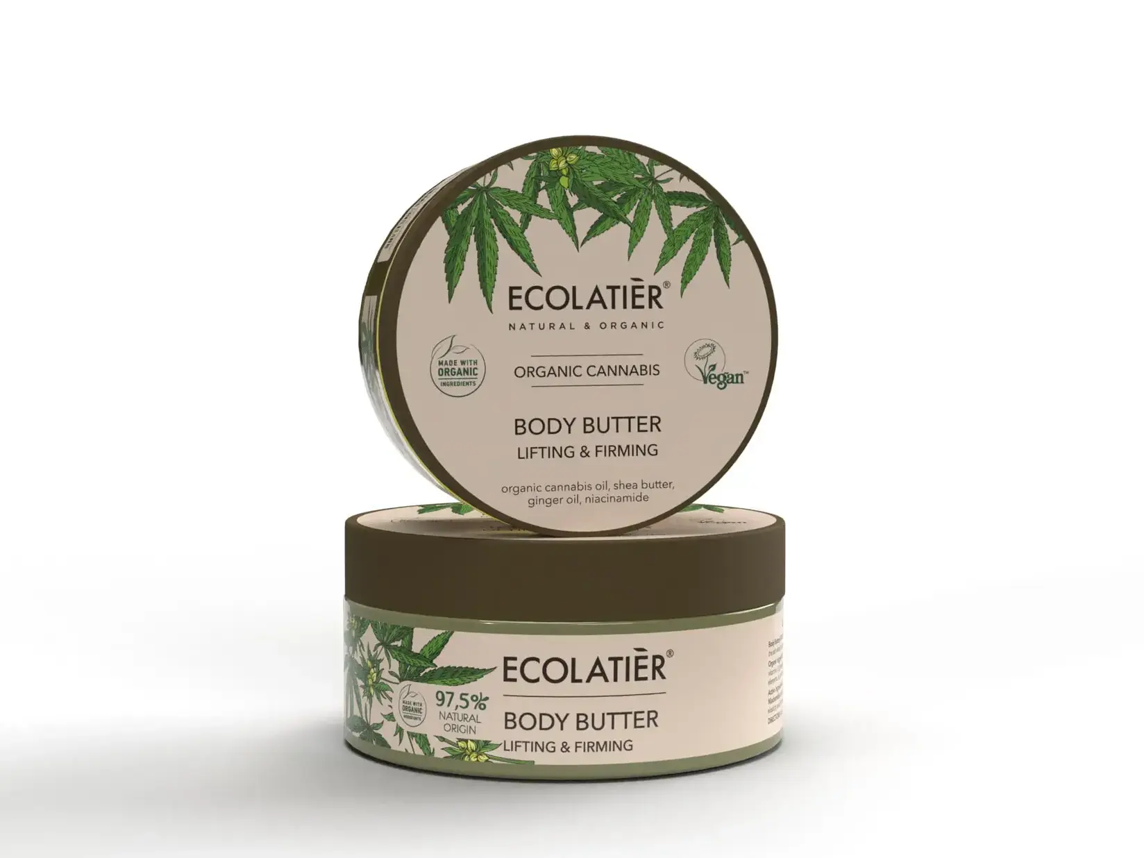 ECOLATIER Krema-puter ORGANIC CANNABIS za telo ZATEGNUTOST I RELAKSACIJA 150 ml