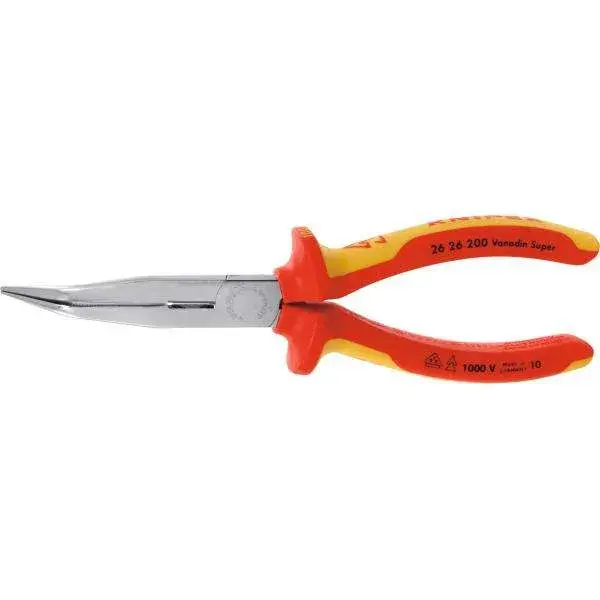 KNIPEX Špicasta klešta sa bočnim sečenjem izolovana VDE hromirana 200 mm 26 26 200 crveno-žuta