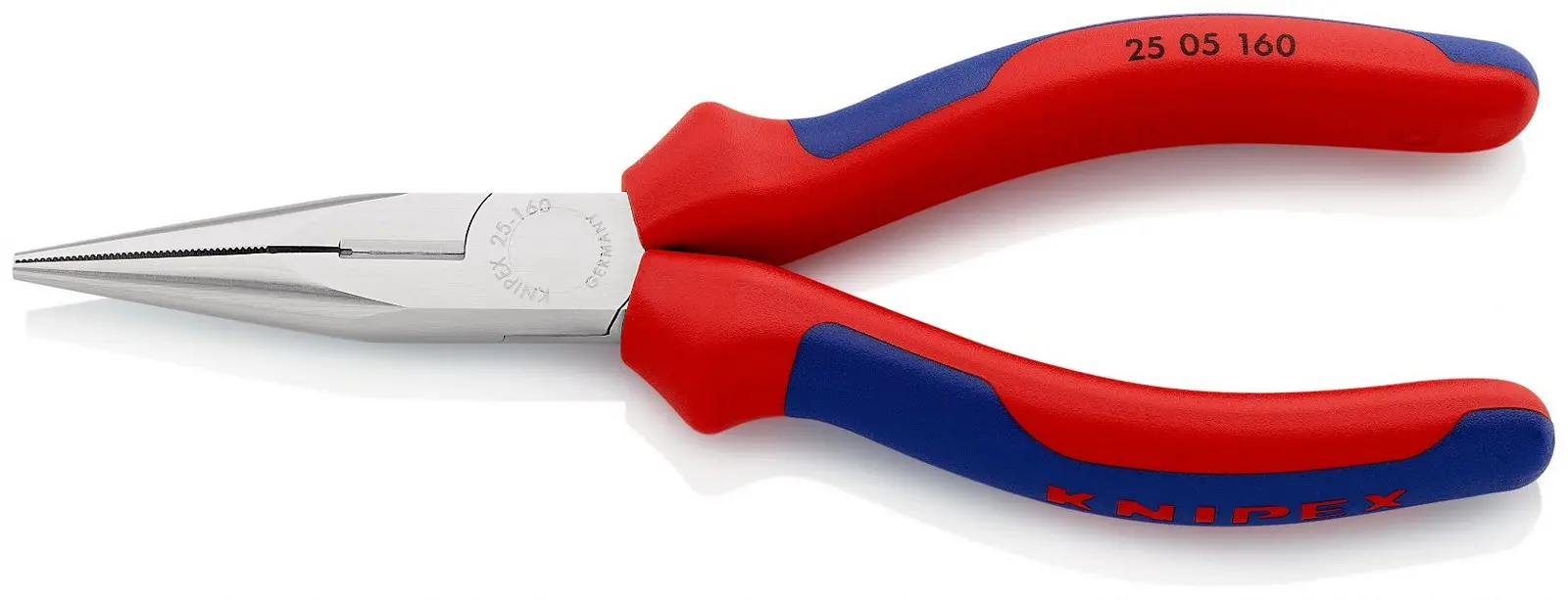 KNIPEX Klešta špic prava sa bočnim sečenjem 160mm 25 05 160 crvena