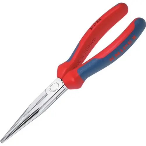 KNIPEX Špicasta klešta sa bočnim sečenjem hromirana 200 mm 26 15 200 crveno-plava