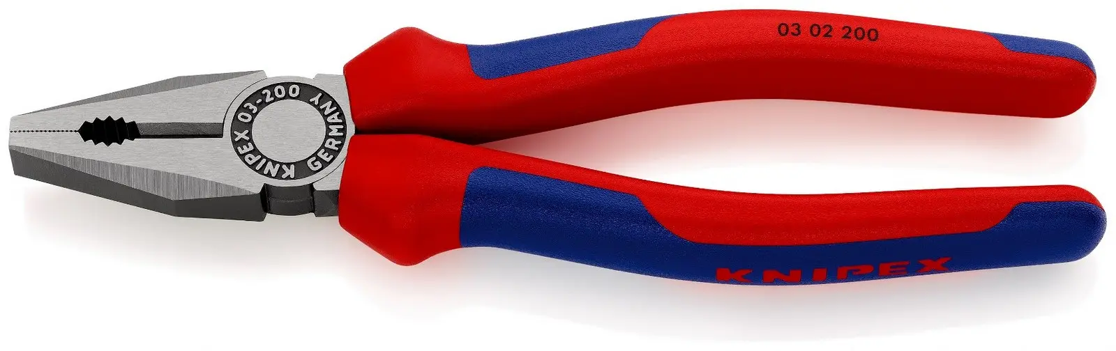 KNIPEX Klešta kombinovana 200mm 03 02 200 crvena