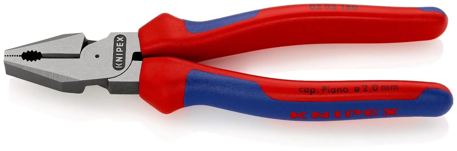 KNIPEX Klešta kombinovana 180mm ojačana 02 02 180 crvena