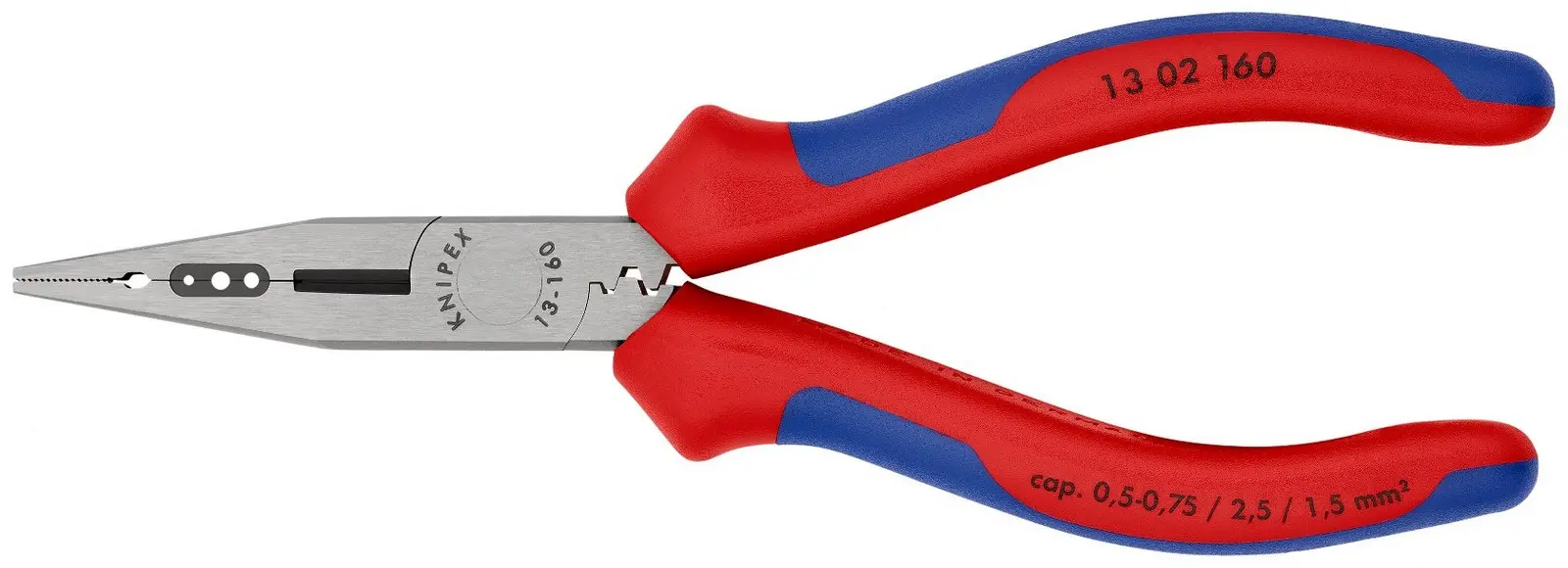 KNIPEX Električarska klešta Multi 4-u-1 160mm 13 02 160 crvena