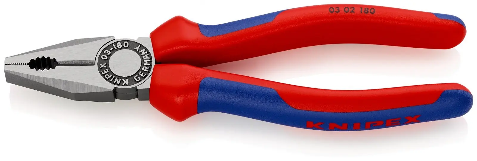 KNIPEX Klešta kombinovana 180mm 03 02 180 crvena