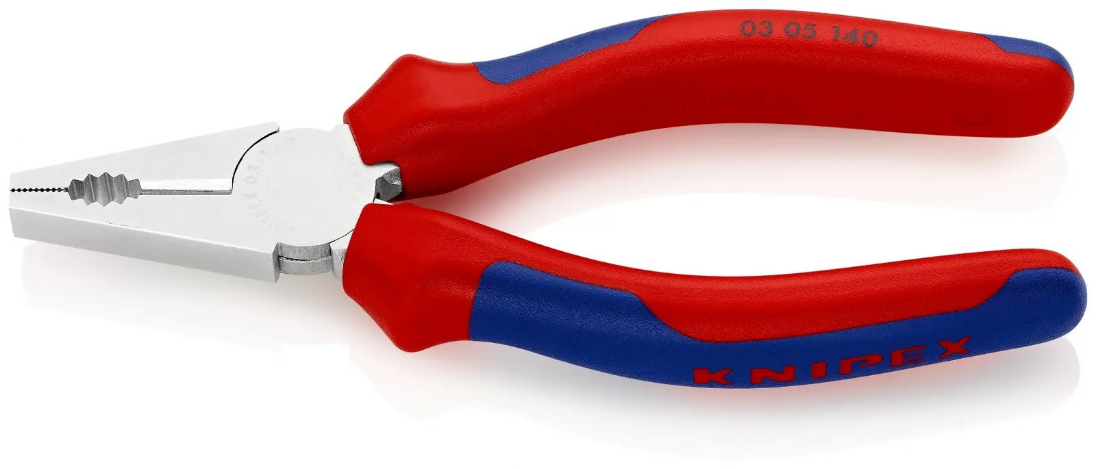 KNIPEX Kombinovana klešta 140mm 03 05 140 crvena