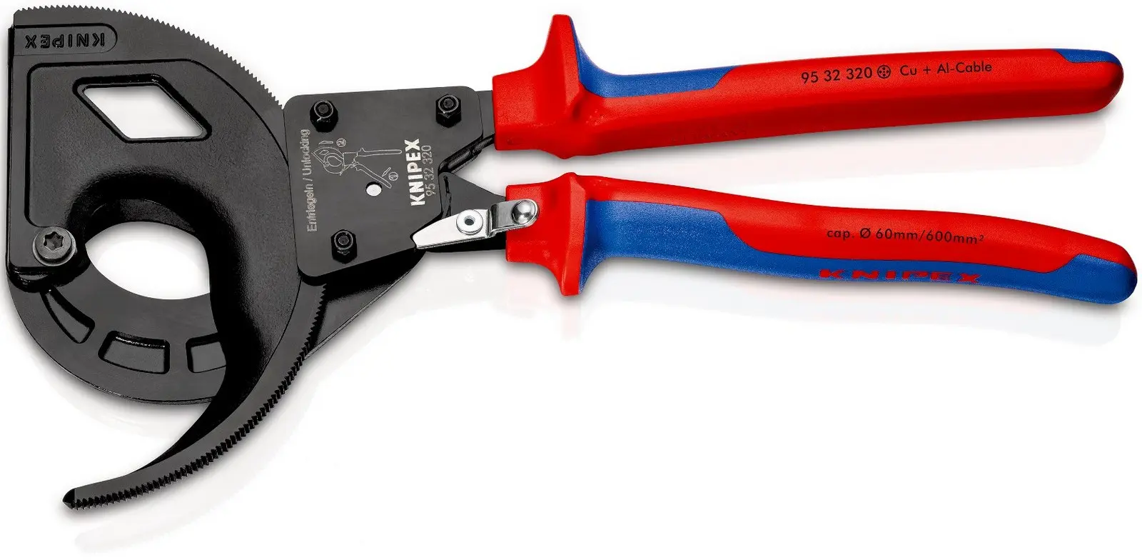 KNIPEX Sekač kablova 320mm 95 32 320 crveni