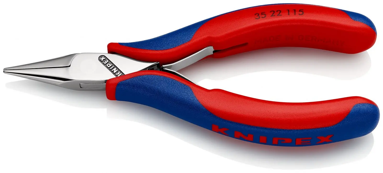 KNIPEX Klešta za hvatanje za elektroniku 115mm 35 22 115 crvena
