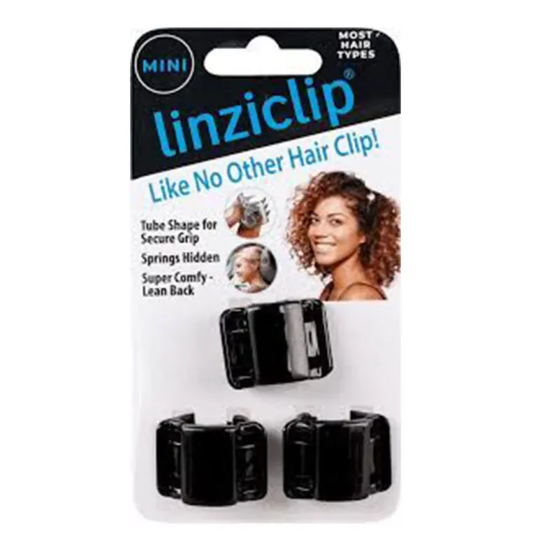 Linziclip Set mini šnala, 3 komada, Crne