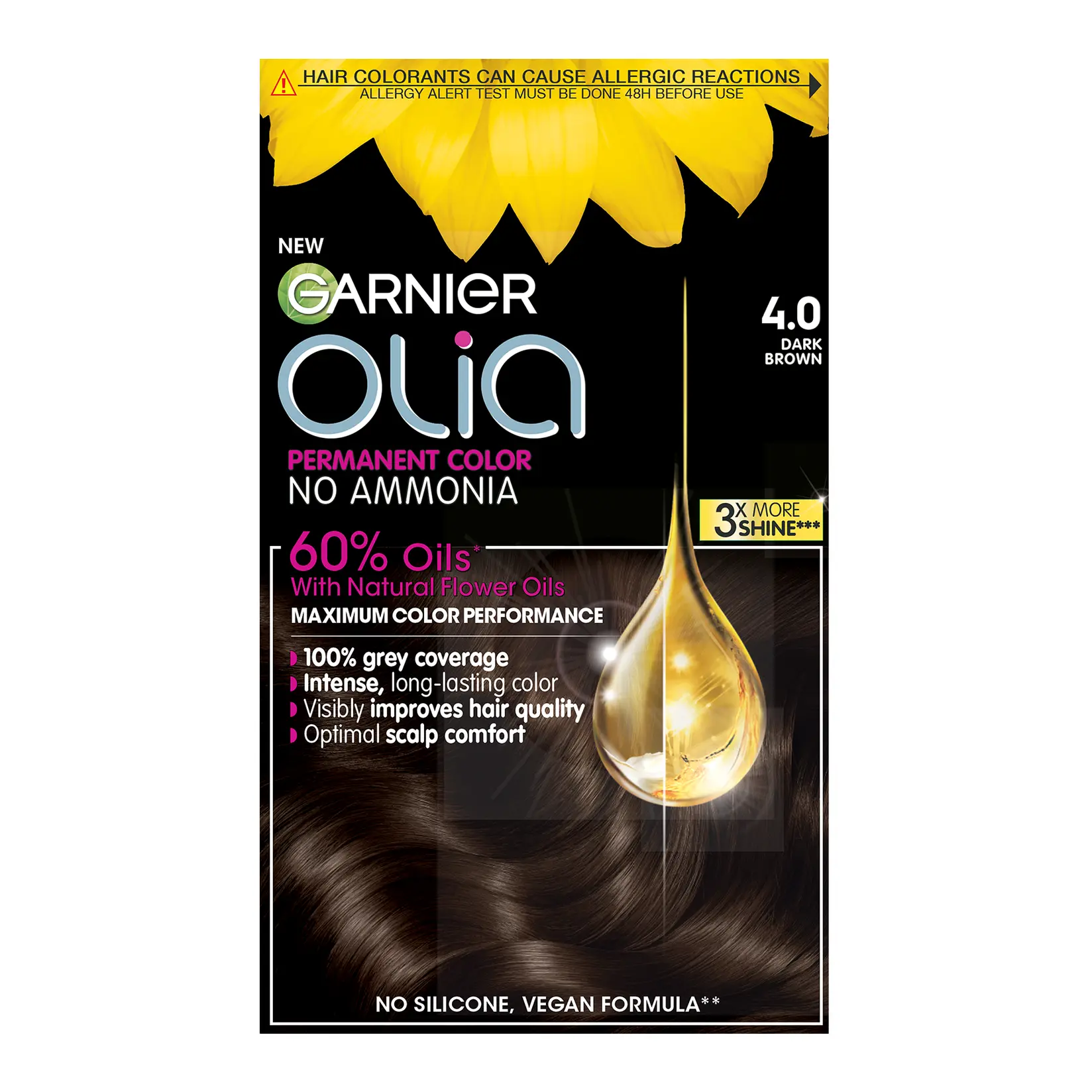 GARNIER Olia Boja za kosu 4.0 Tamno smeđa