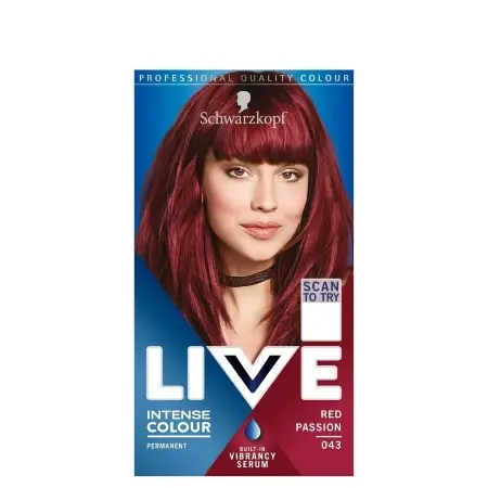 Schwarzkopf Farba za kosu 043 Live Color, Red passion