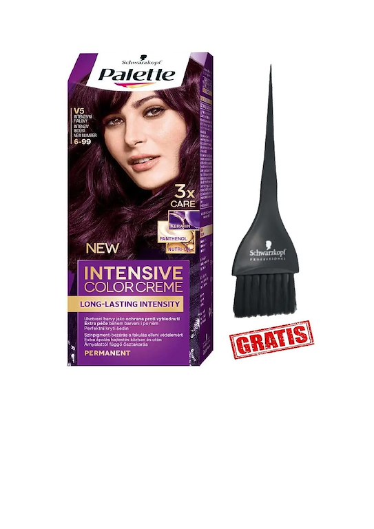 SCHWARZKOPF PALETTE ICC Boja za kosu V5 Intense Violet + četkica gratis
