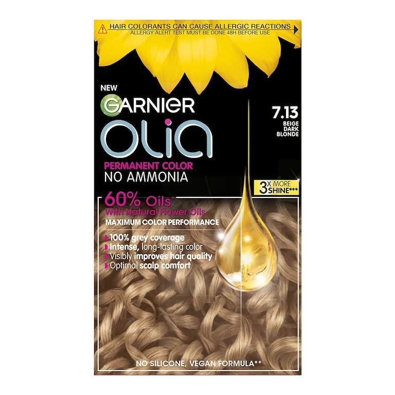 GARNIER Olia Boja za kosu 7.13 Bež tamno plava