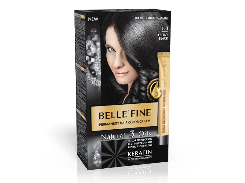 BELLE'FINE Farba za kosu 1.0 Ebony Black