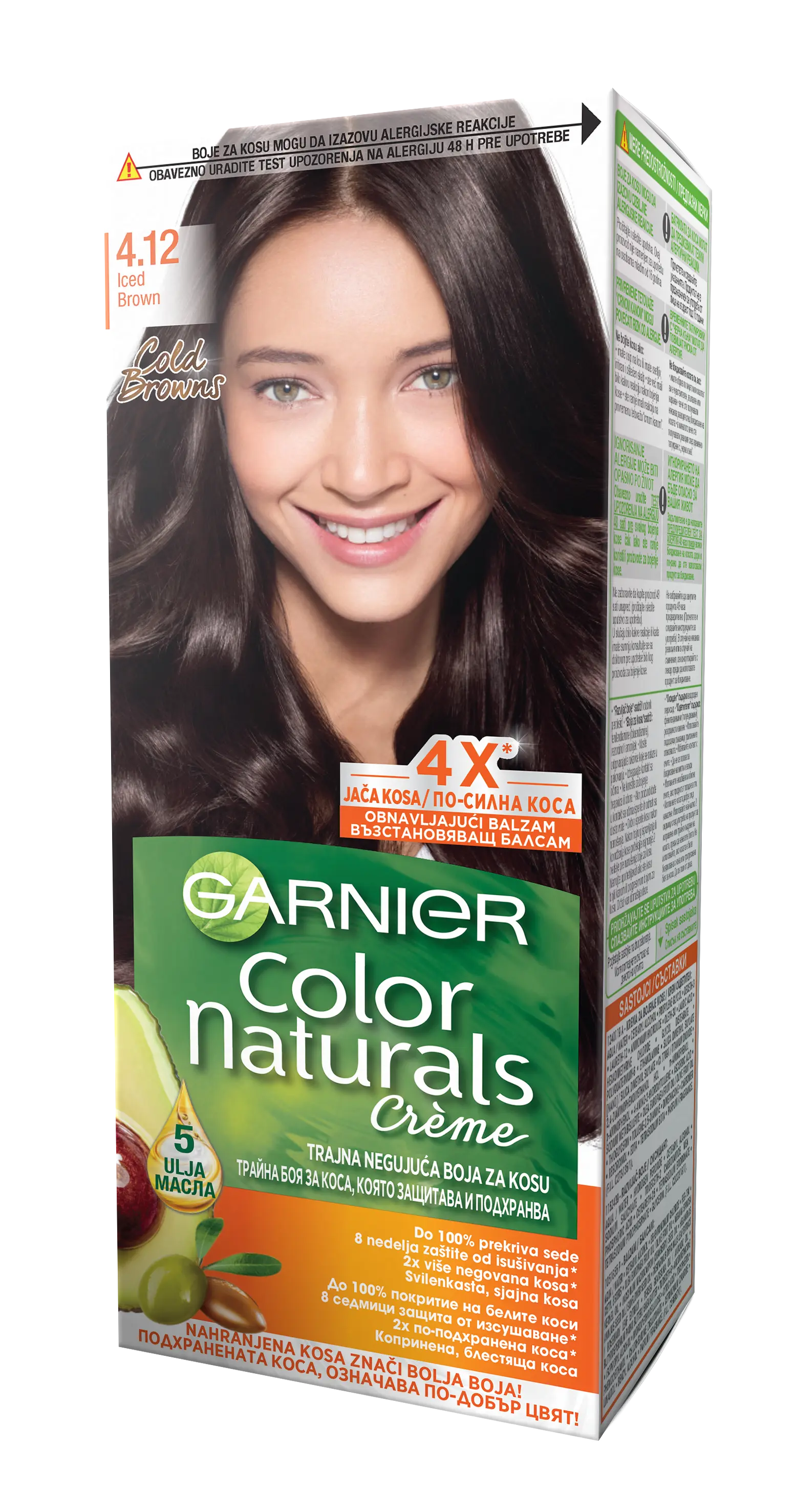 GARNIER Color Naturals Boja za kosu 4.12