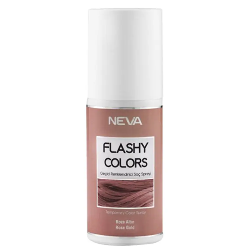 NEVA Flashy Colors Sprej za kosu, 75ml, Rose Gold