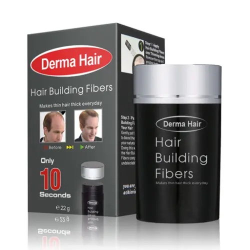 DERMA HAIR Fiberi za kosu 22g crni