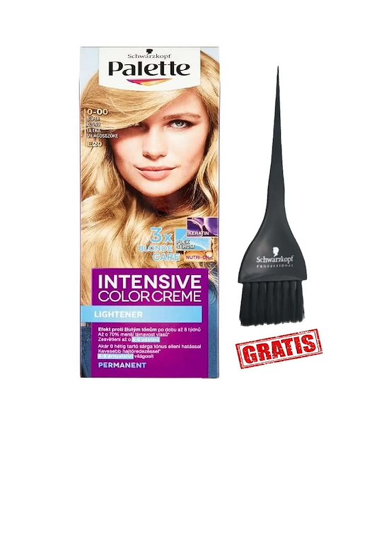 SCHWARZKOPF PALETTE ICC Boja za kosu E20 Super Light Blond + četkica gratis
